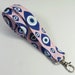 EYES Fabric Lanyard, Evil Eyes Badge Holder, Blue Eyes Lanyard, Evil ...