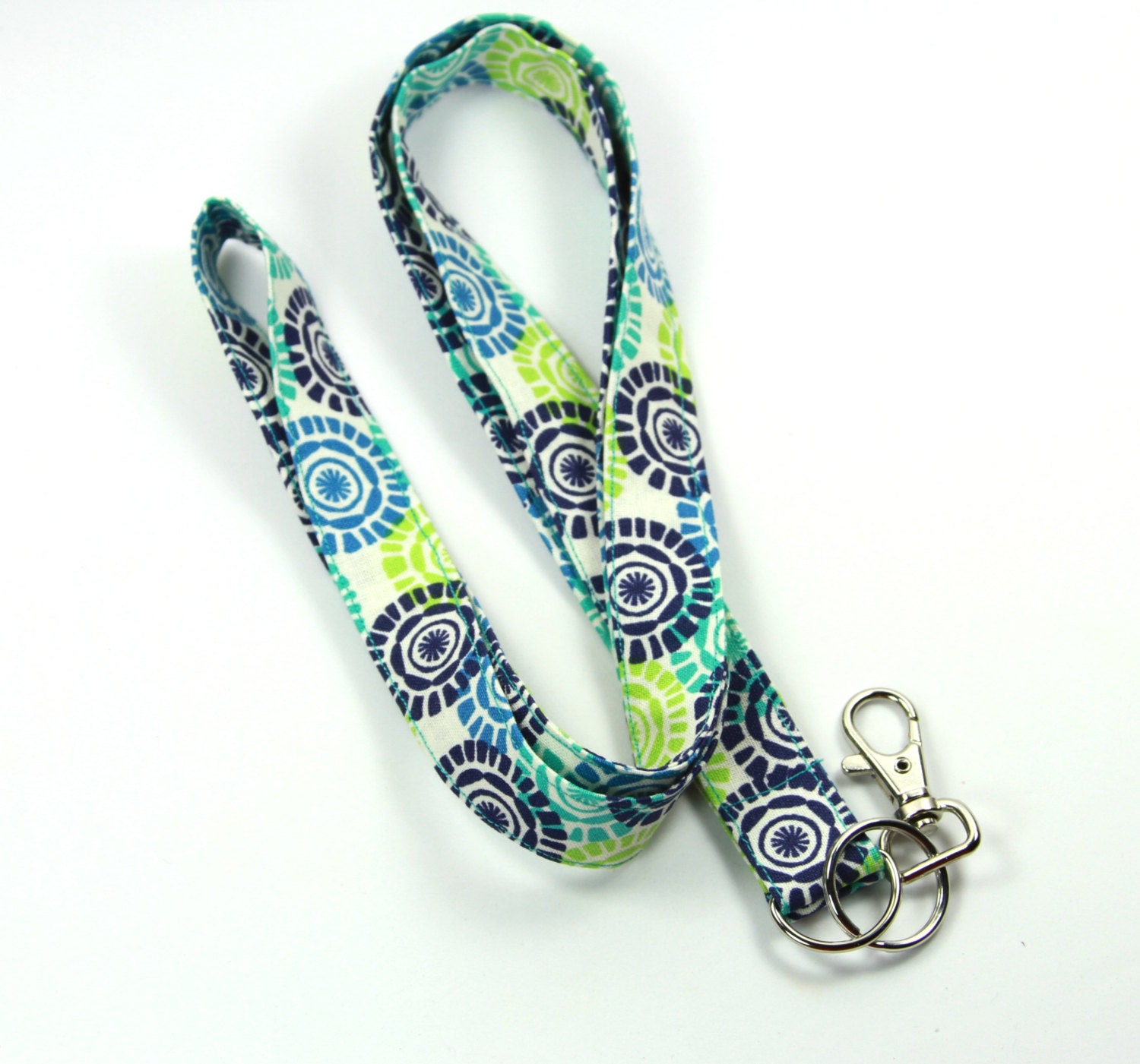 MANDALA Fabric Lanyard, Fabric Lanyard, Mandala Design Lanyard, Circle ...