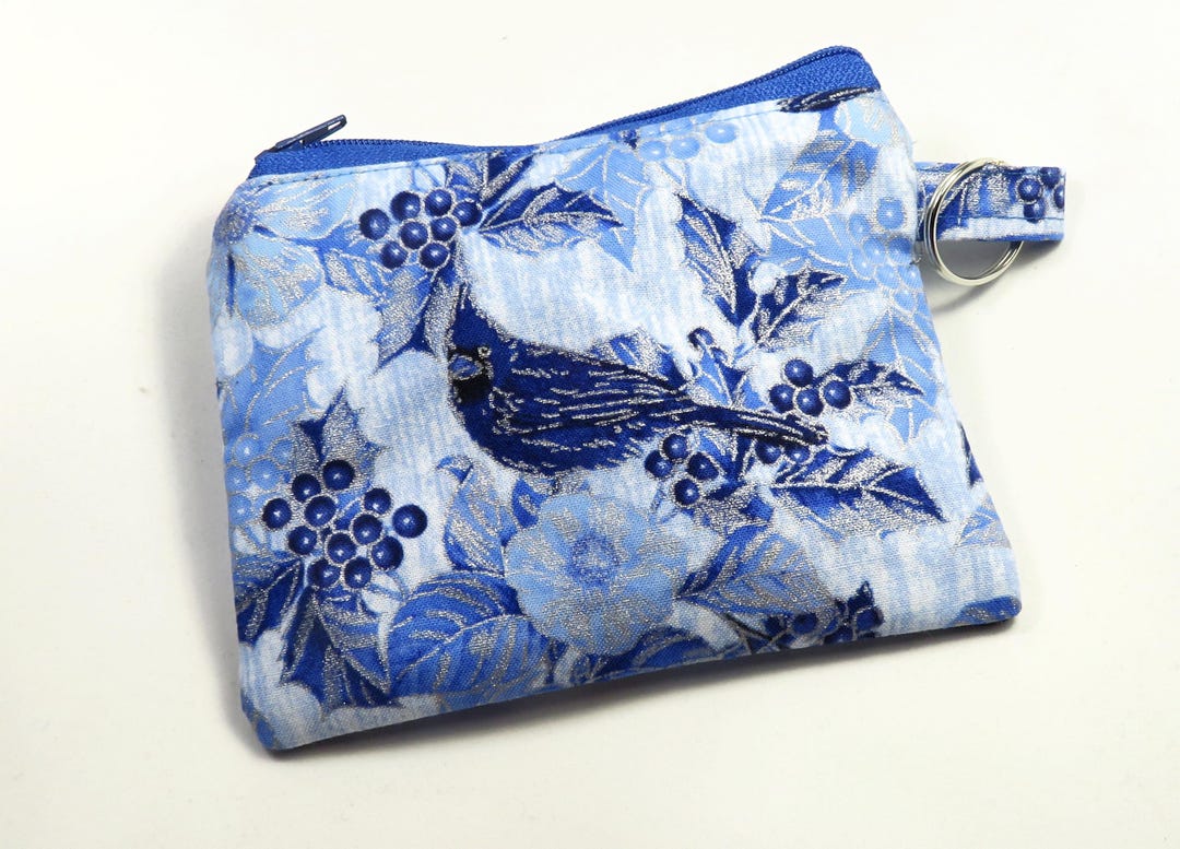 BIRDS Fabric Bags, Zipper Bags, Beautiful Bags, Blue Cardinal Bags ...