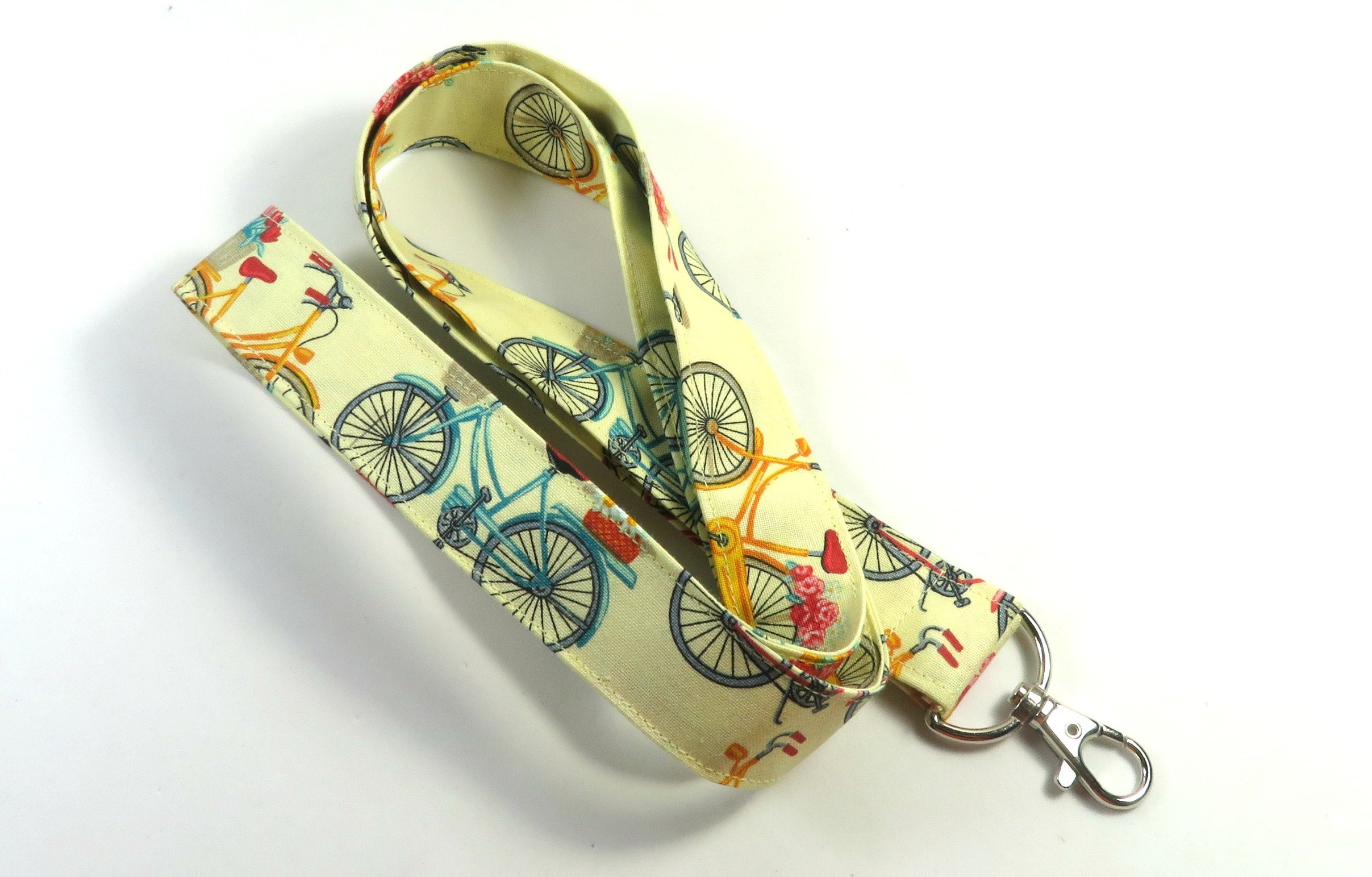 CYCLE Fabric Lanyard Cycle Badge Holder Colorful Cycle Badge | Etsy