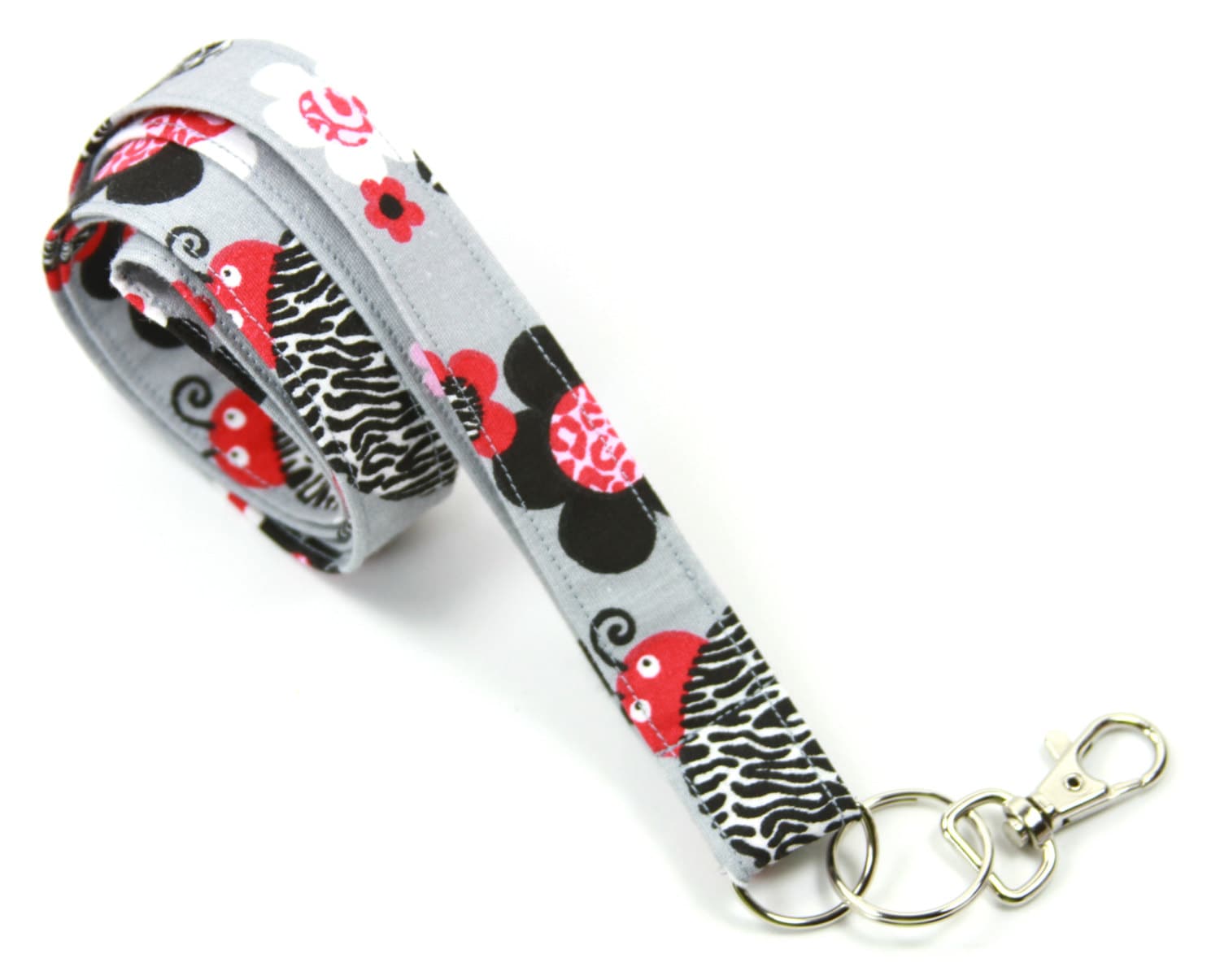 LADYBUG Fabric Lanyard Ladybug Badge Holder Animal Print | Etsy