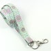 SPRING Flower Lanyard, Spring Badge Holder, Flower Lanyard, Turquoise ...