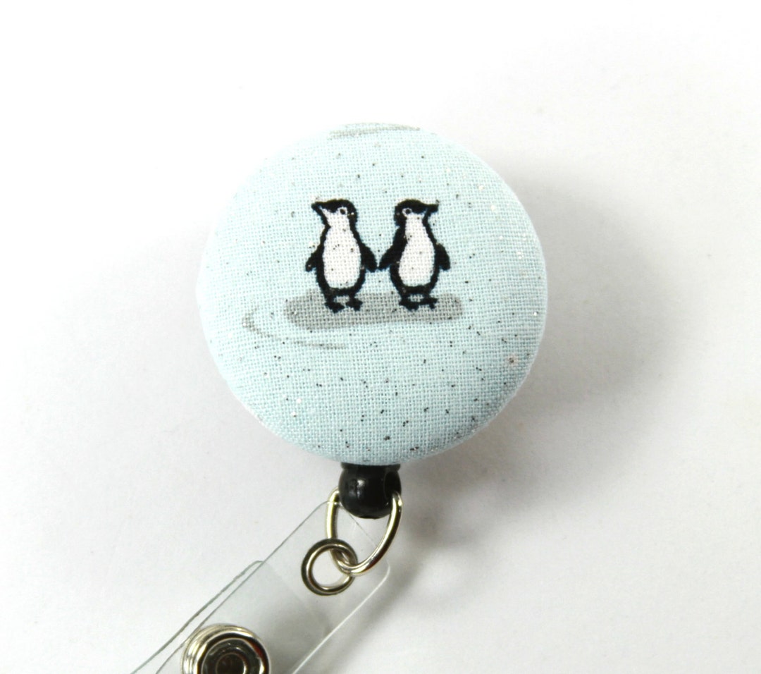 PENGUINS Badge Reel, Retractable Badge, Penguin Button Badge, Penguins ...