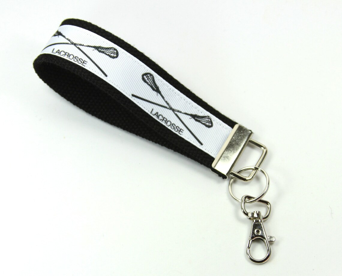 LACROSSE Fabric Keychain Fabric Key Fob Lacrosse Key Fob - Etsy