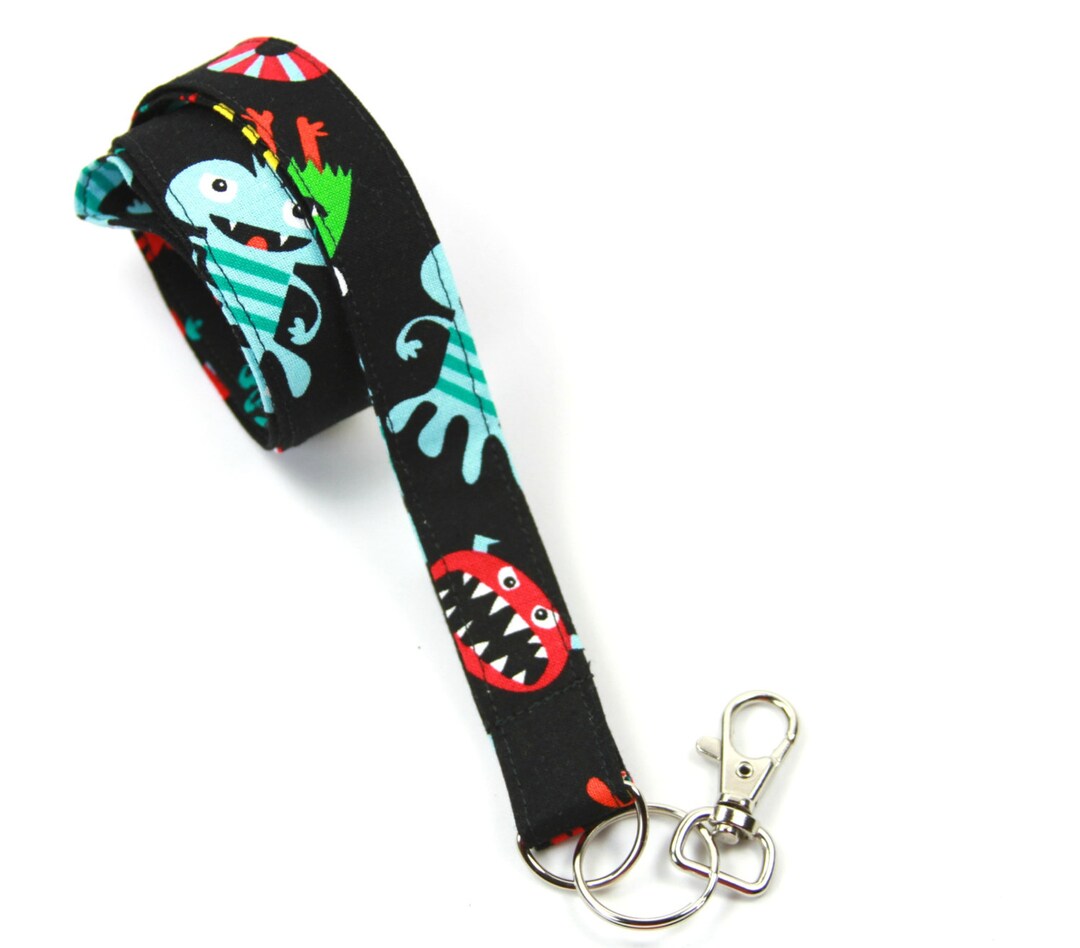 MONSTERS Lanyard, Little Monsters Badge Holder, Colorful Monsters ...