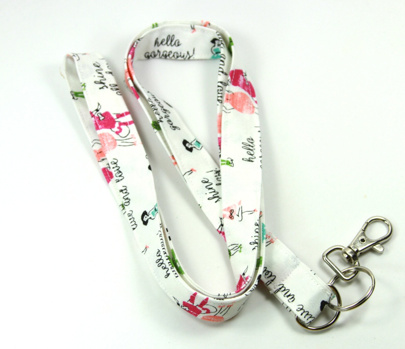 GORGEOUS Fabric Lanyard Girly lanyard Girl Badge Holder | Etsy
