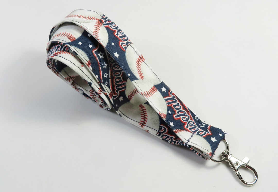 BASEBALL Badge Holder, Sports Lanyard, Baseball Lanyard, Baseball ID ...