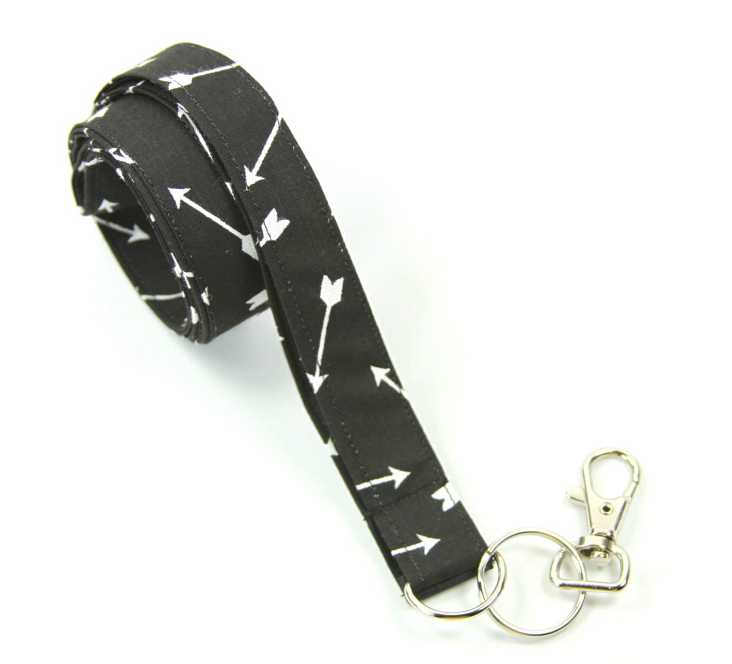 ARROWS Fabric lanyard Black Lanyard Arrows badge Holder | Etsy