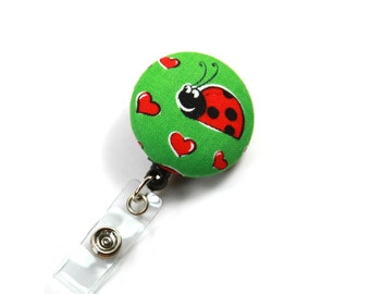 Ladybug Badge Reel Ladybug Gifts Designer Badge Reels Cute ID Wear ...