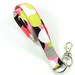 POLKA DOT Fabric Lanyard, Colorful Fabric Badge Holder, Polka Dot ...