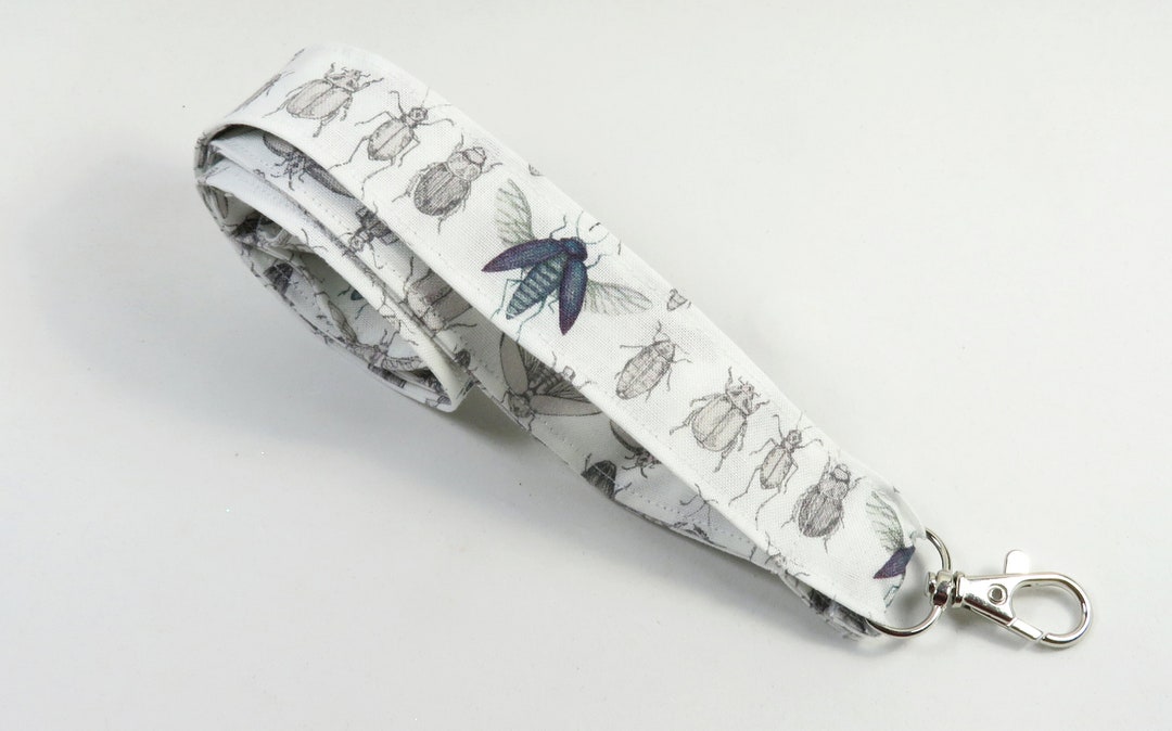 BUGS Fabric Lanyard, Bugs Lanyard, Bugs Badge Holder, Beautiful Bugs ...
