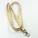 CHEVRON Fabric Lanyard, Golden Lanyard, Gold Chevron Lanyard, Skinny ...