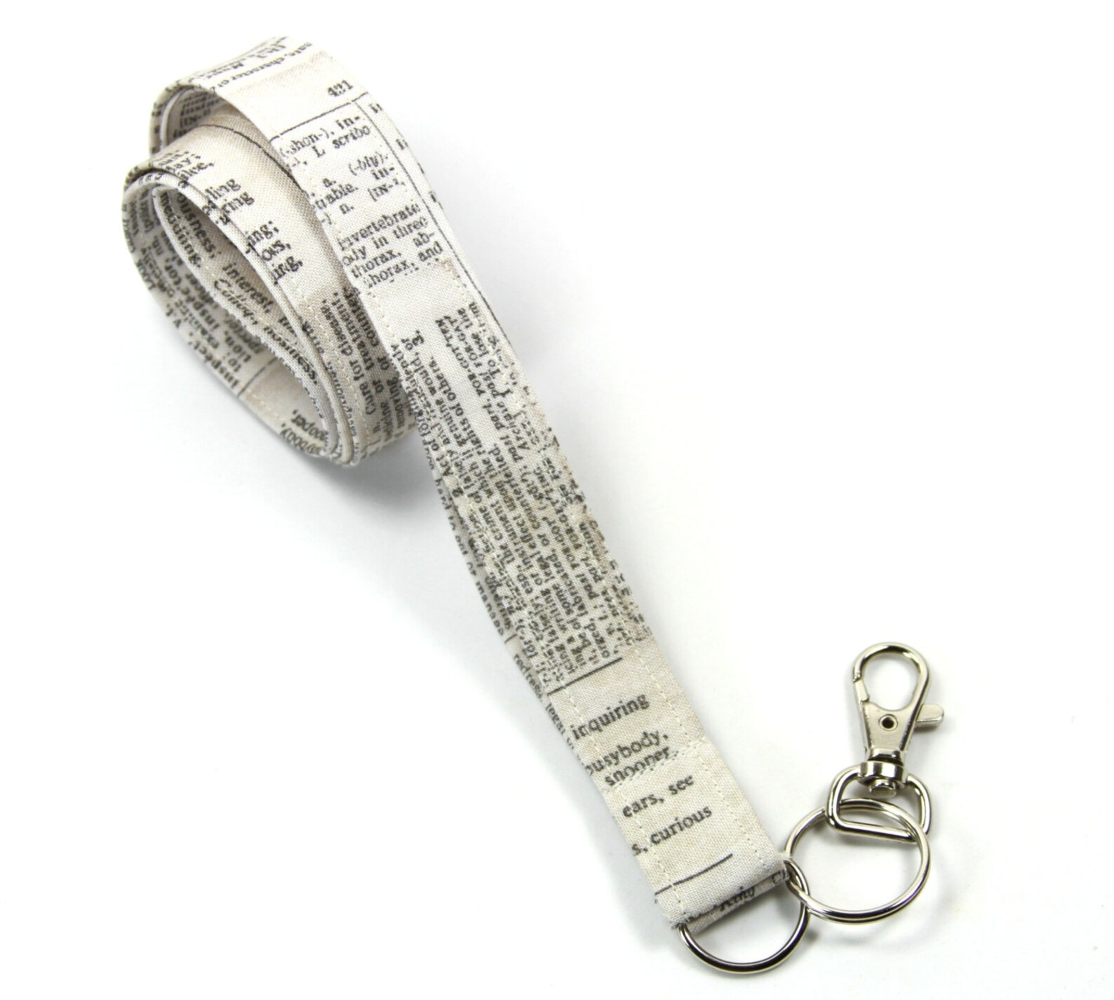NEWSPAPER Fabric Lanyard, Dictionary Lanyard, Paper Lanyard, Mens ...