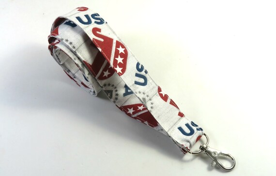 POLITICS Fabric Lanyard Republican Badge Holder Elephant | Etsy