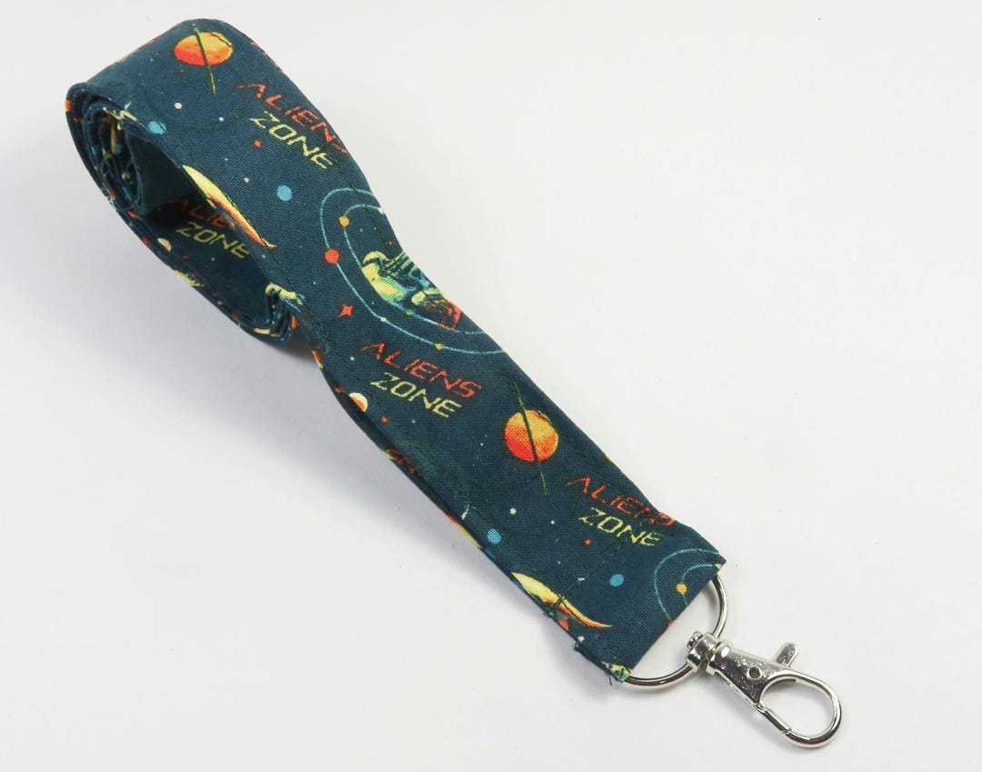 ALIENS Design Lanyard, Alien Zone Badge Holder, Fabric Lanyard ...