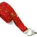 FAWN Fabric Lanyard, Baby Deer Lanyard, Christmas Badge Holder, Holiday ...
