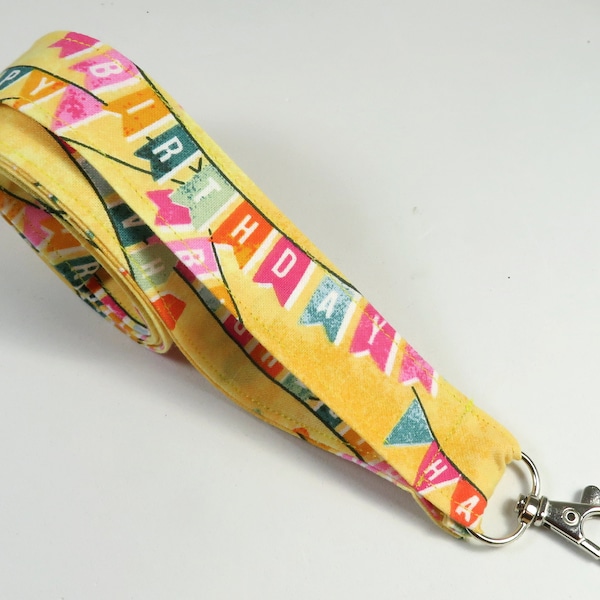Happy Birthday Lanyard - Etsy