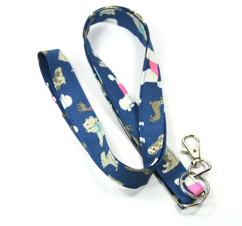 DOGS Fabric Lanyard Dogs Badge Holder Different Dogs - Etsy