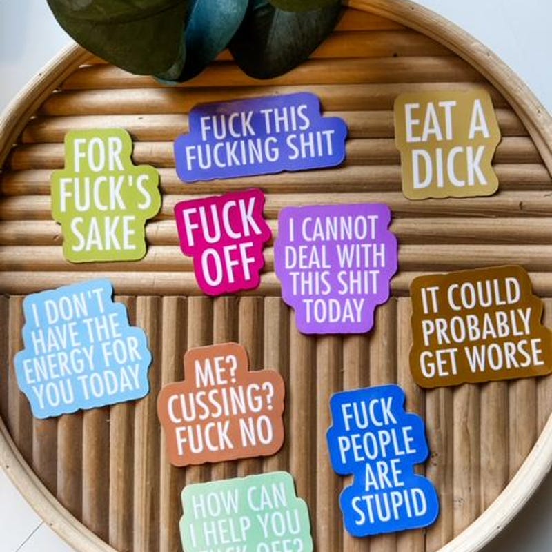 Word Stickers - Etsy