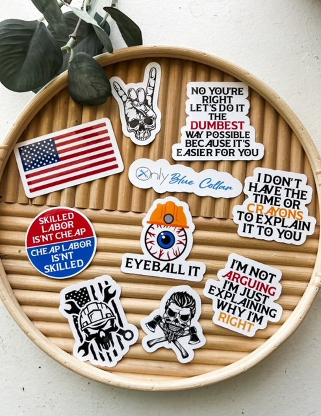 Blue Collar Stickers, Work Stickers, Hard Hat Stickers, Blue Collar ...