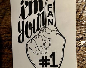 Number 1 fan | Etsy