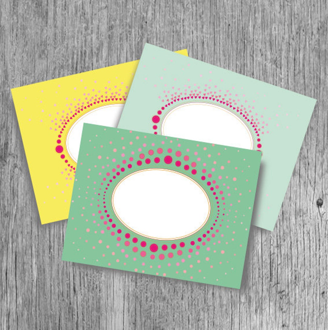 Lovely Notecards // Girls // Stationery // Notecards // Thank You // 3 ...