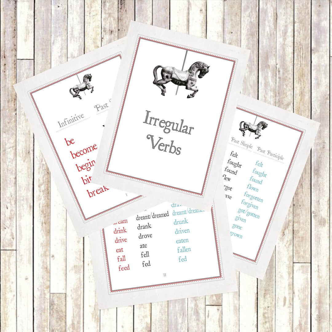 Irregular Verbs // English // Flash Cards //easy to Learn // INSTANT ...