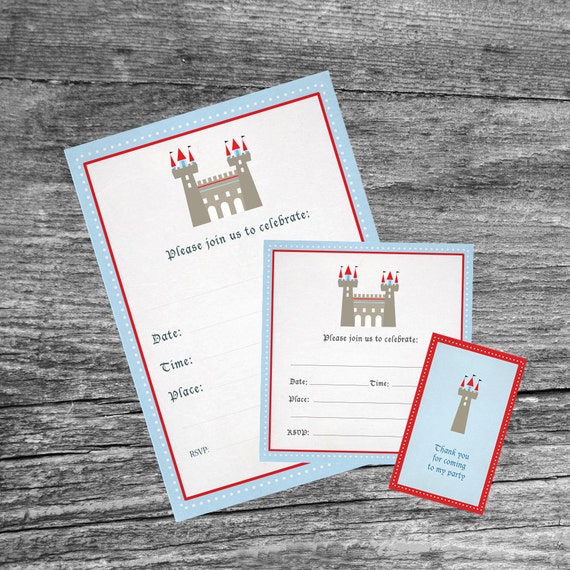 Royal Birthday Invitation//castle Party//included Gift Tag | Etsy