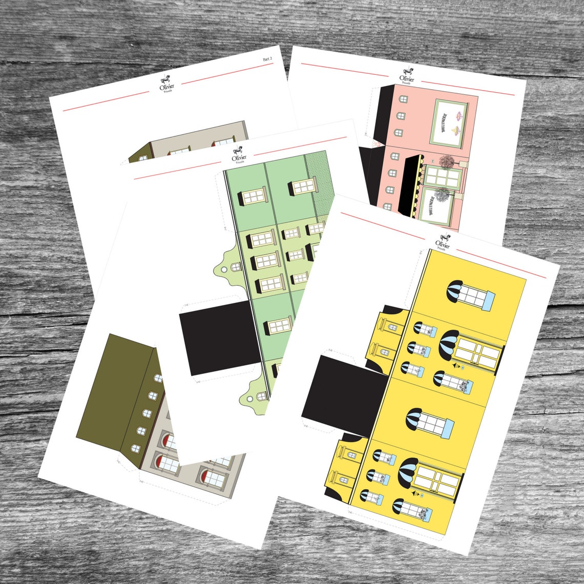 Paper City Colors / Printable Template / DIY Craft Ideas for Kids and ...