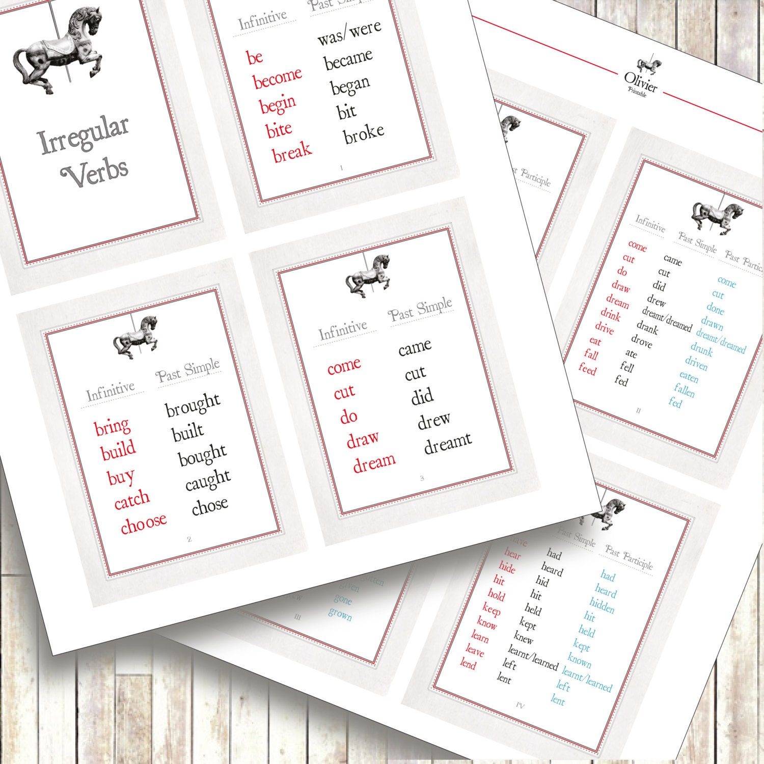 Irregular Verbs // English // Flash Cards //easy to Learn // INSTANT ...