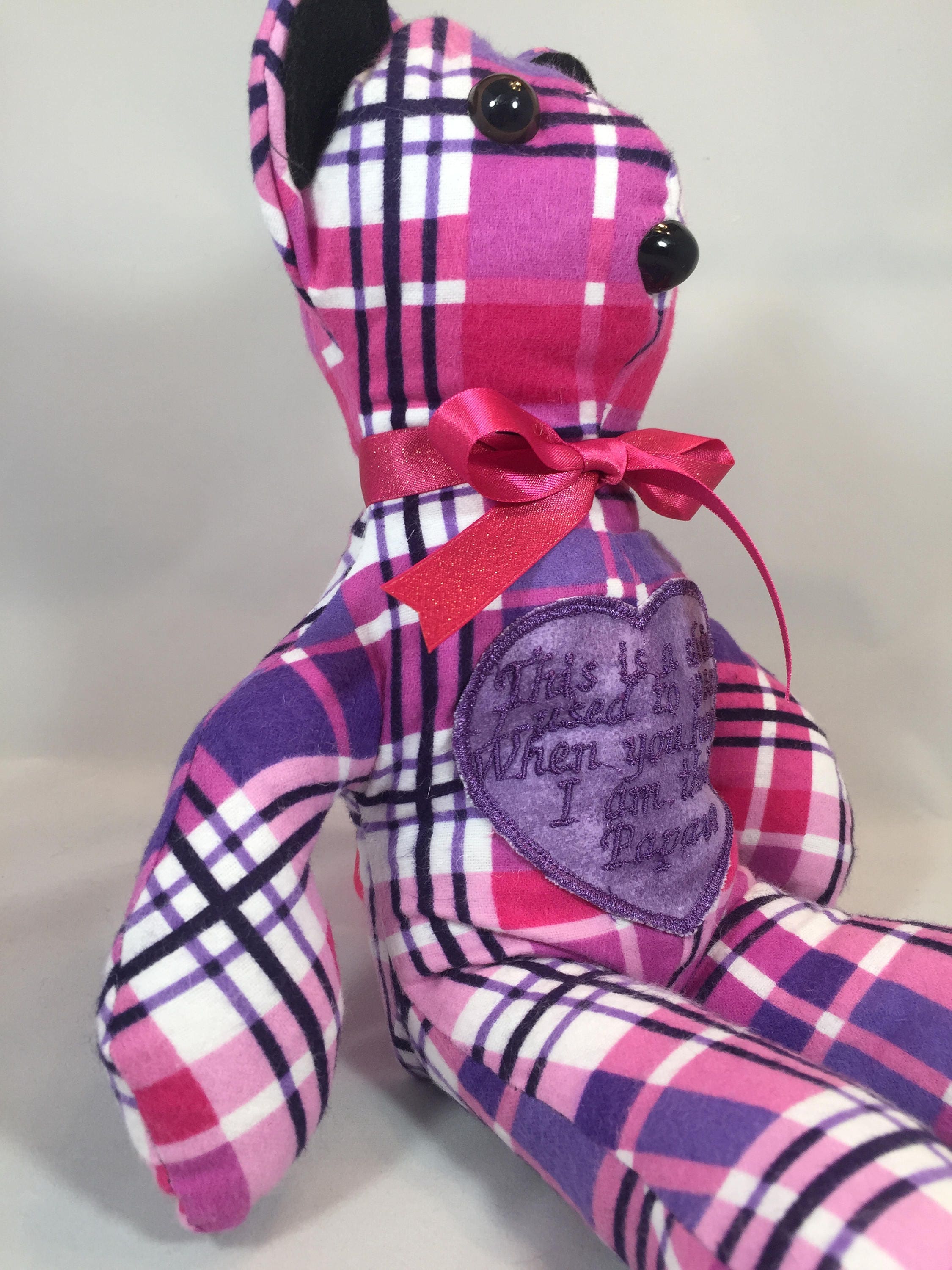 Custom Teddy Bear, in Loving Memory, Memory Bear, Bereavement Bear ...