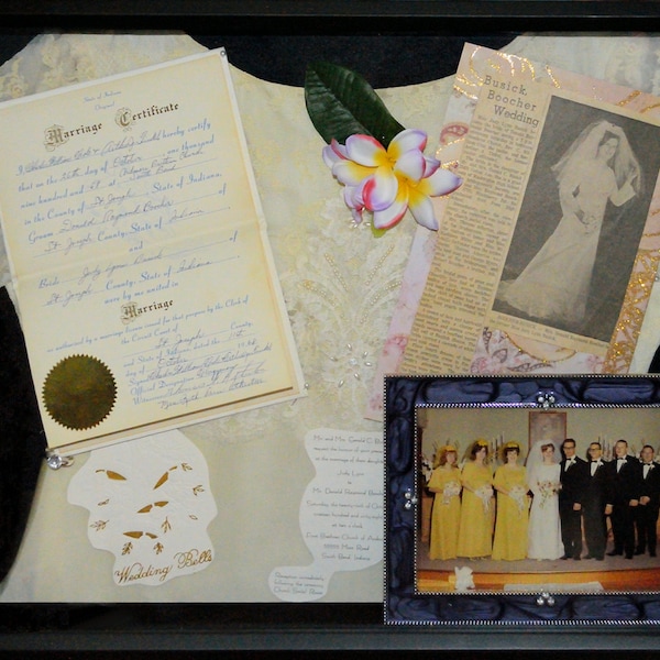 50th Anniversary Shadow Box - Etsy