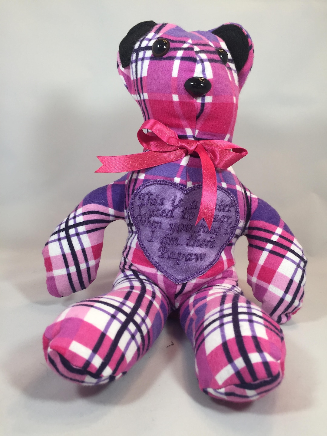 Custom Teddy Bear, in Loving Memory, Memory Bear, Bereavement Bear ...