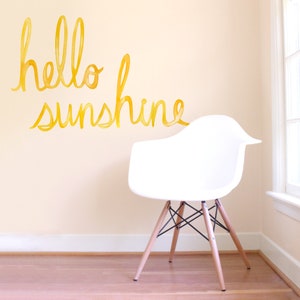 Hello Sunshine - Fabric Wall Decal - Color Story - Mej Mej - Etsy