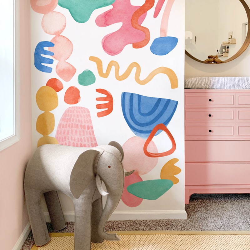 Abstract Wall Decal - Etsy