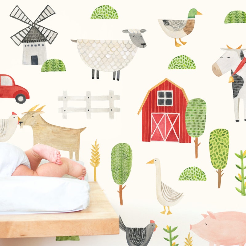 Farm Wall Decal - Etsy