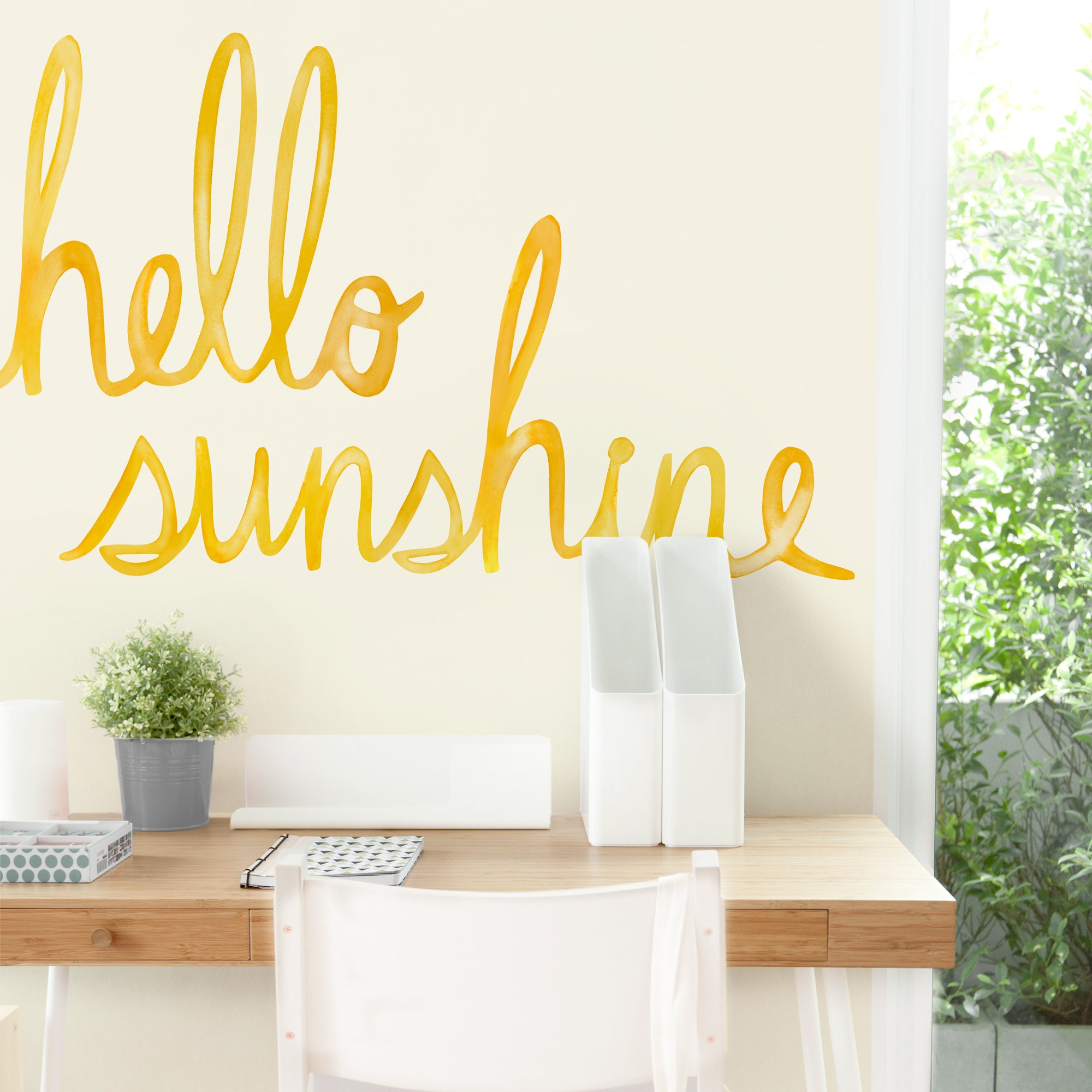 Hello Sunshine Fabric Wall Decal Color Story Mej Mej | Etsy