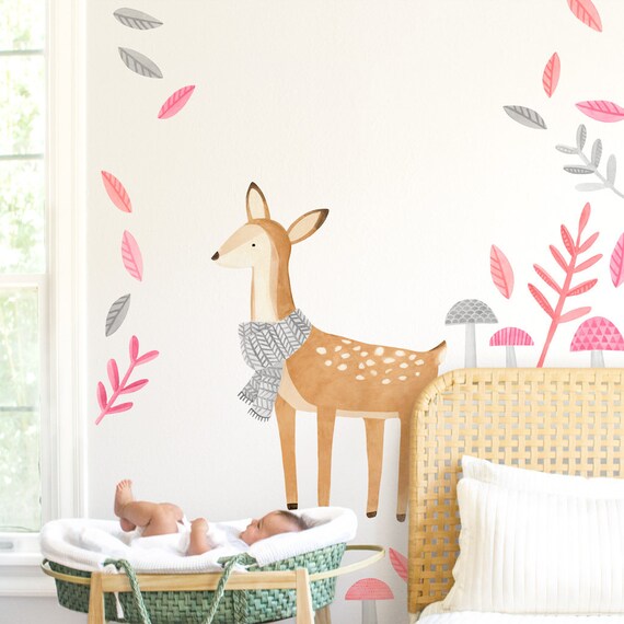 Pink Deer Decal