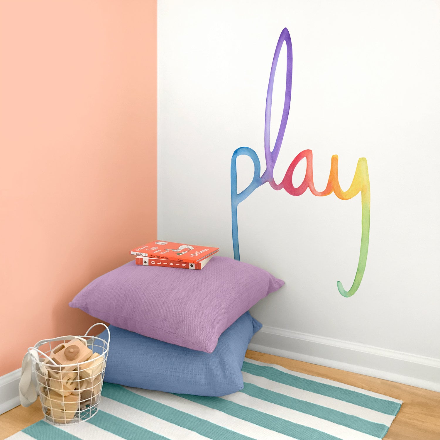 Play Fabric Wall Decal Color Story Mej Mej - Etsy