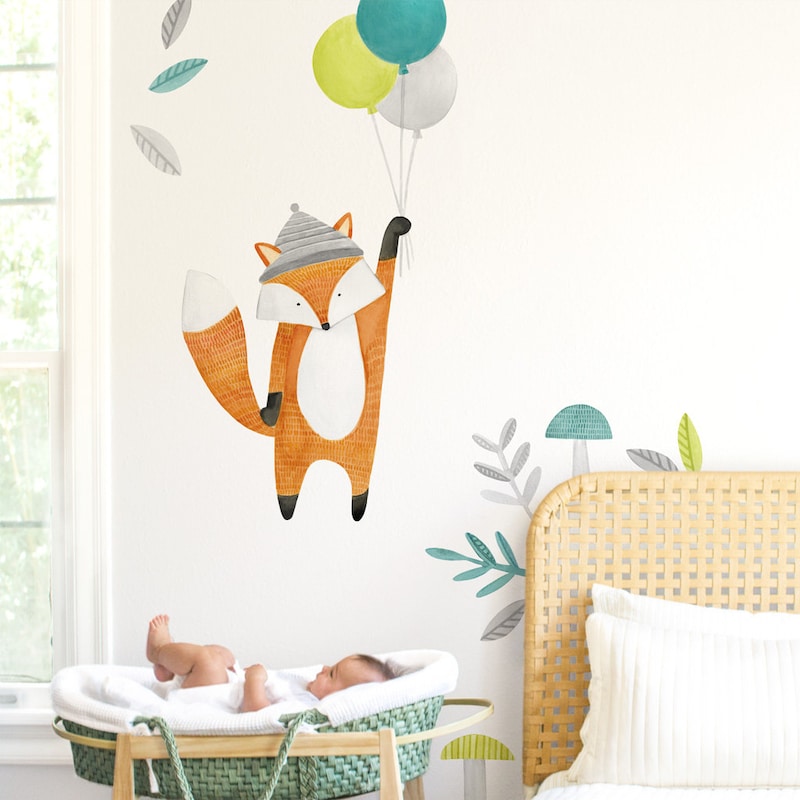 Fox Wall Decal - Etsy