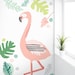 Big Flamingo Fabric Wall Decal Tropical Mej Mej - Etsy