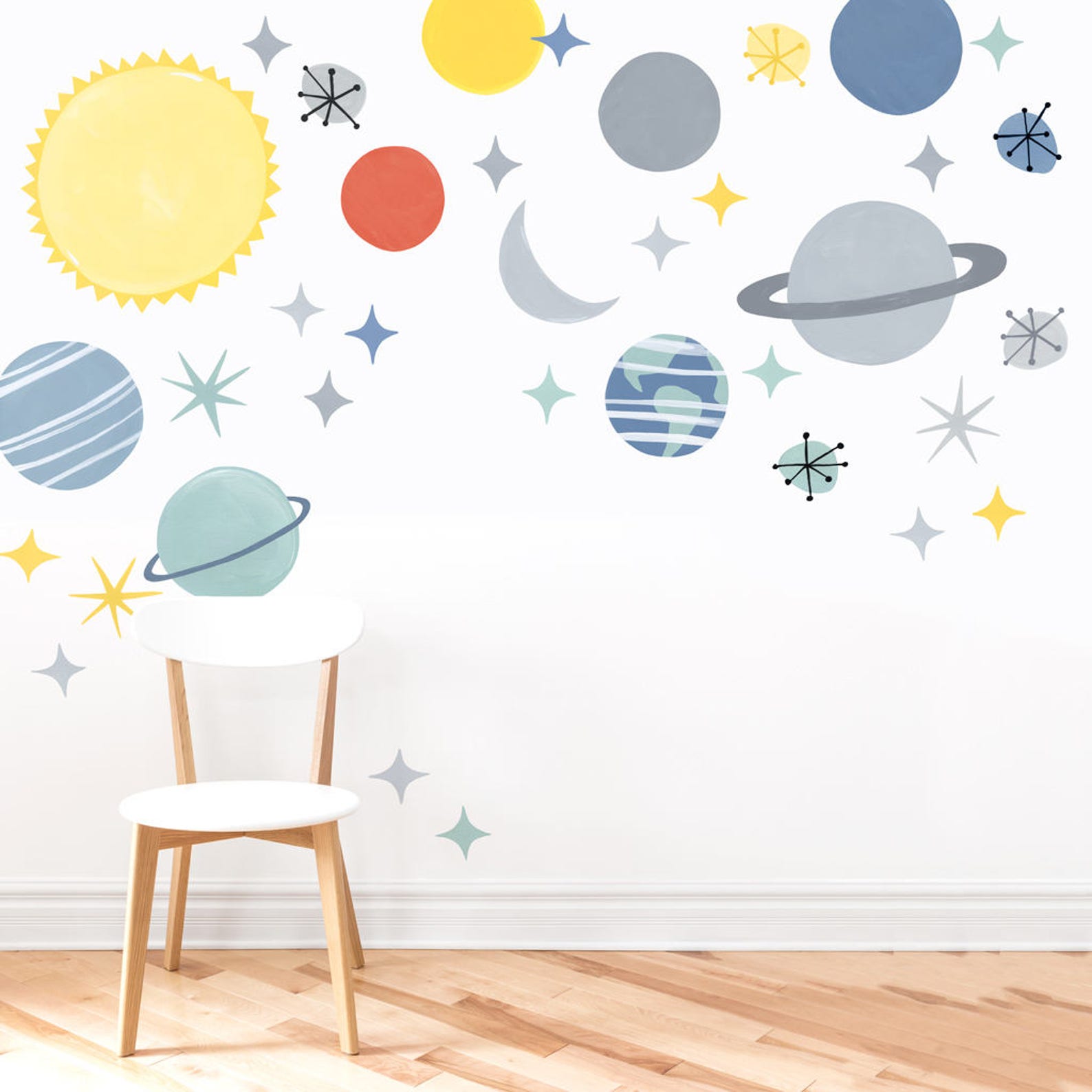Solar System Kit Large Fabric Wall Decal Galaxy Mej Mej | Etsy