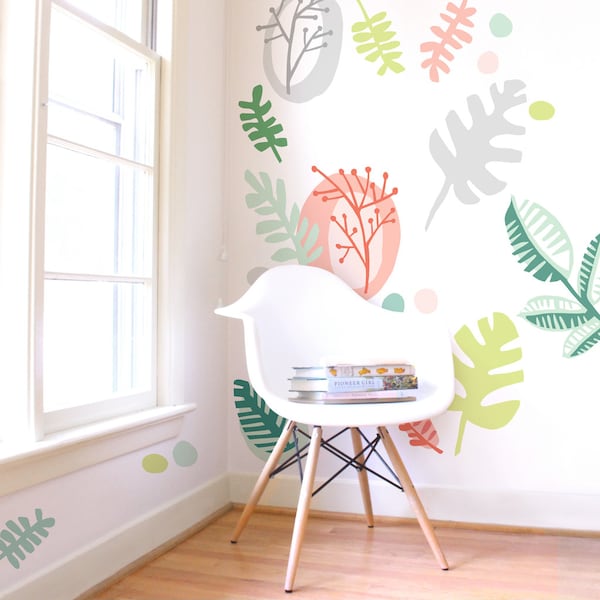 Tropical Wall Decal - Etsy
