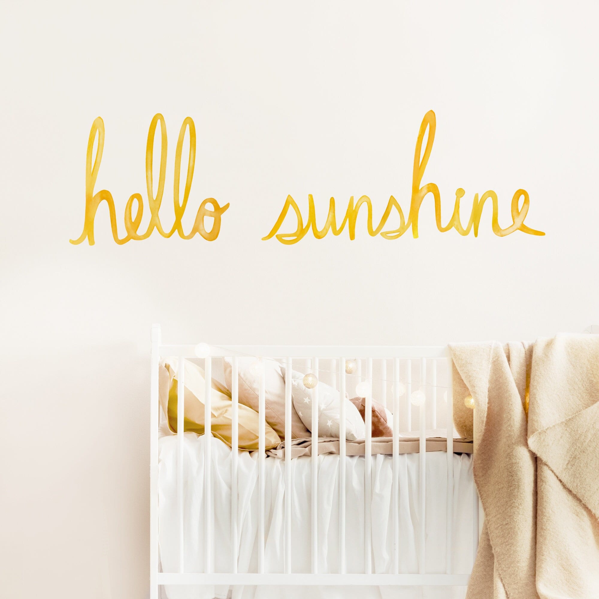 Hello Sunshine - Fabric Wall Decal - Color Story - Mej Mej - Etsy