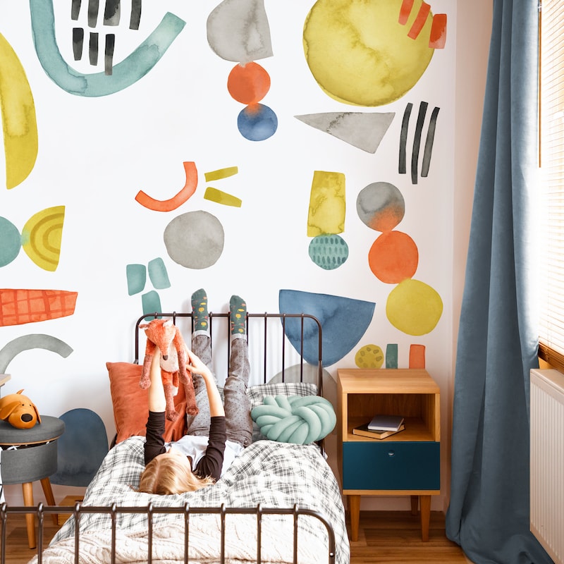 Abstract Wall Decal - Etsy