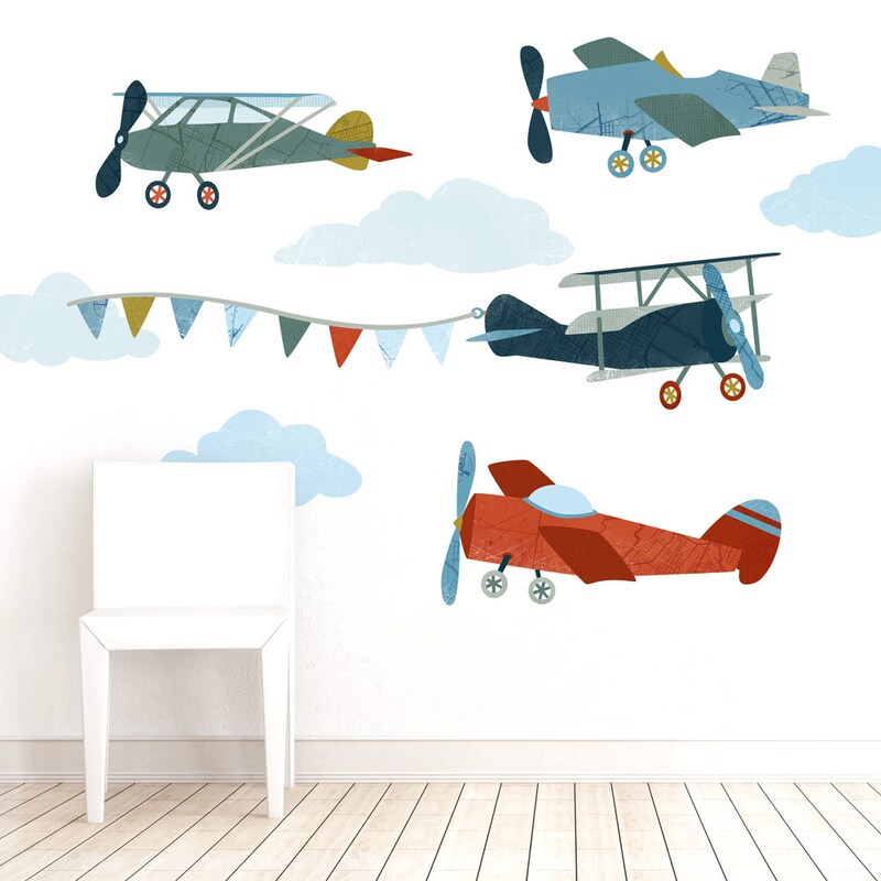 Biplane Decals - Etsy