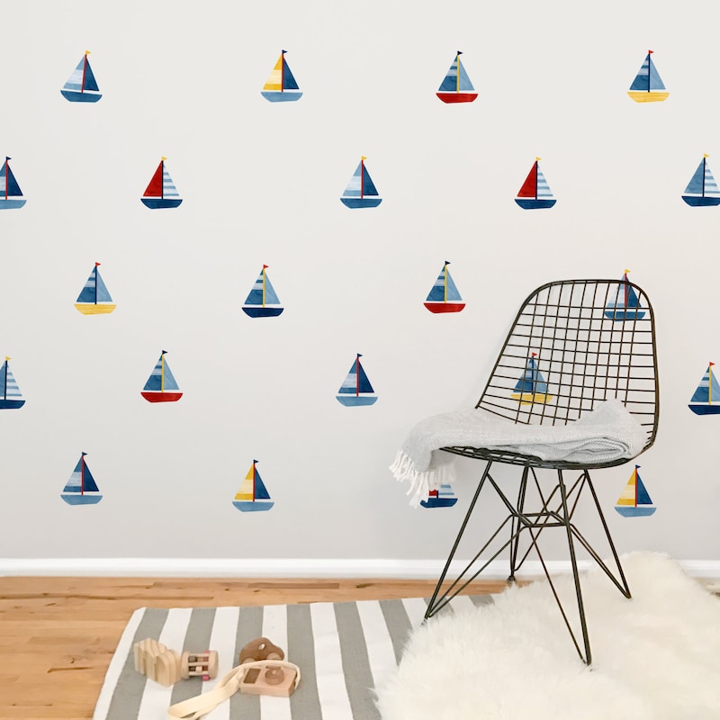 Boat Wall Decal - Etsy