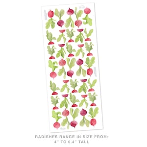 Radish Toss - Fabric Wall Decal - Hop - Mej Mej - Etsy