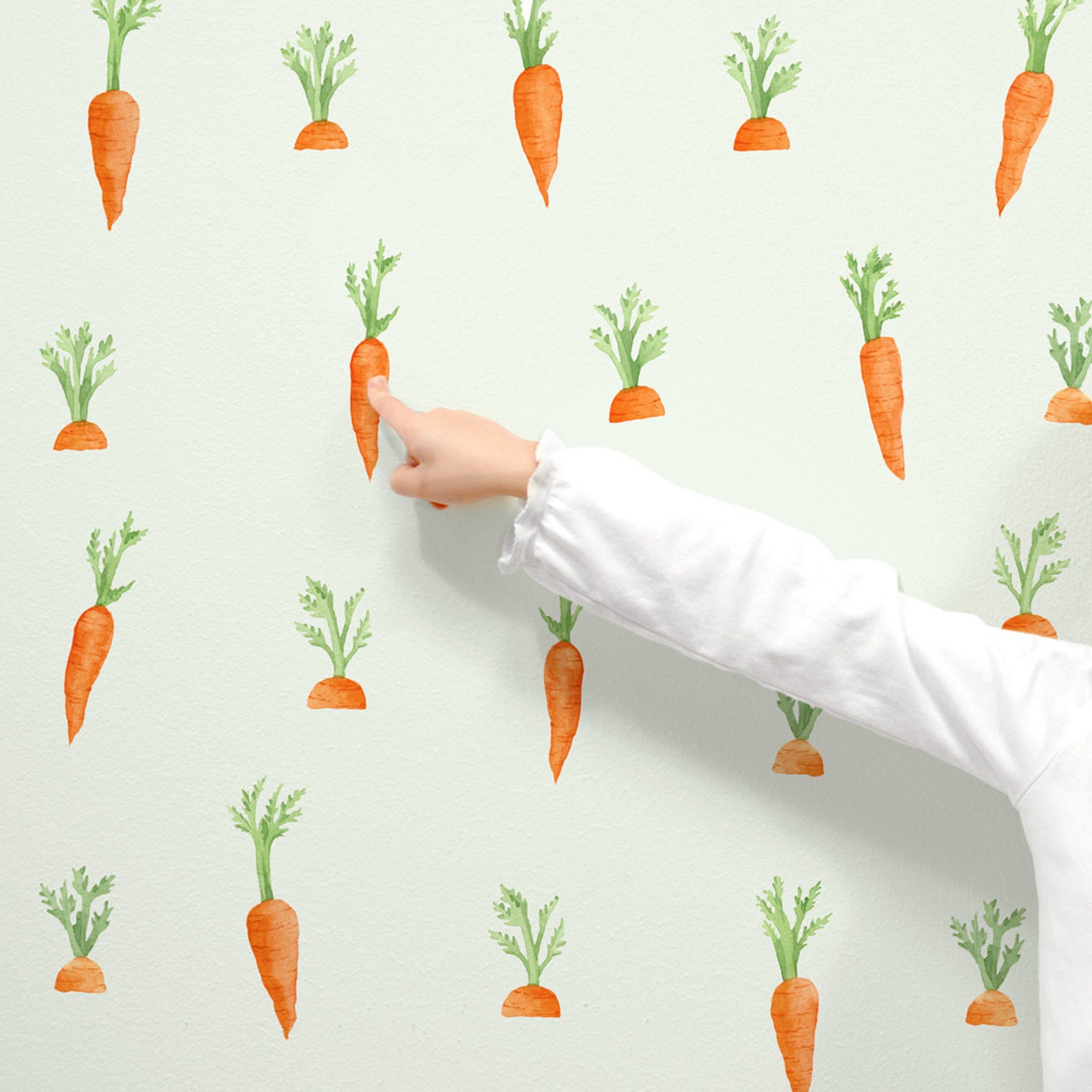 Carrot Toss Fabric Wall Decal Hop Mej Mej - Etsy