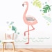 Big Flamingo Fabric Wall Decal Tropical Mej Mej - Etsy